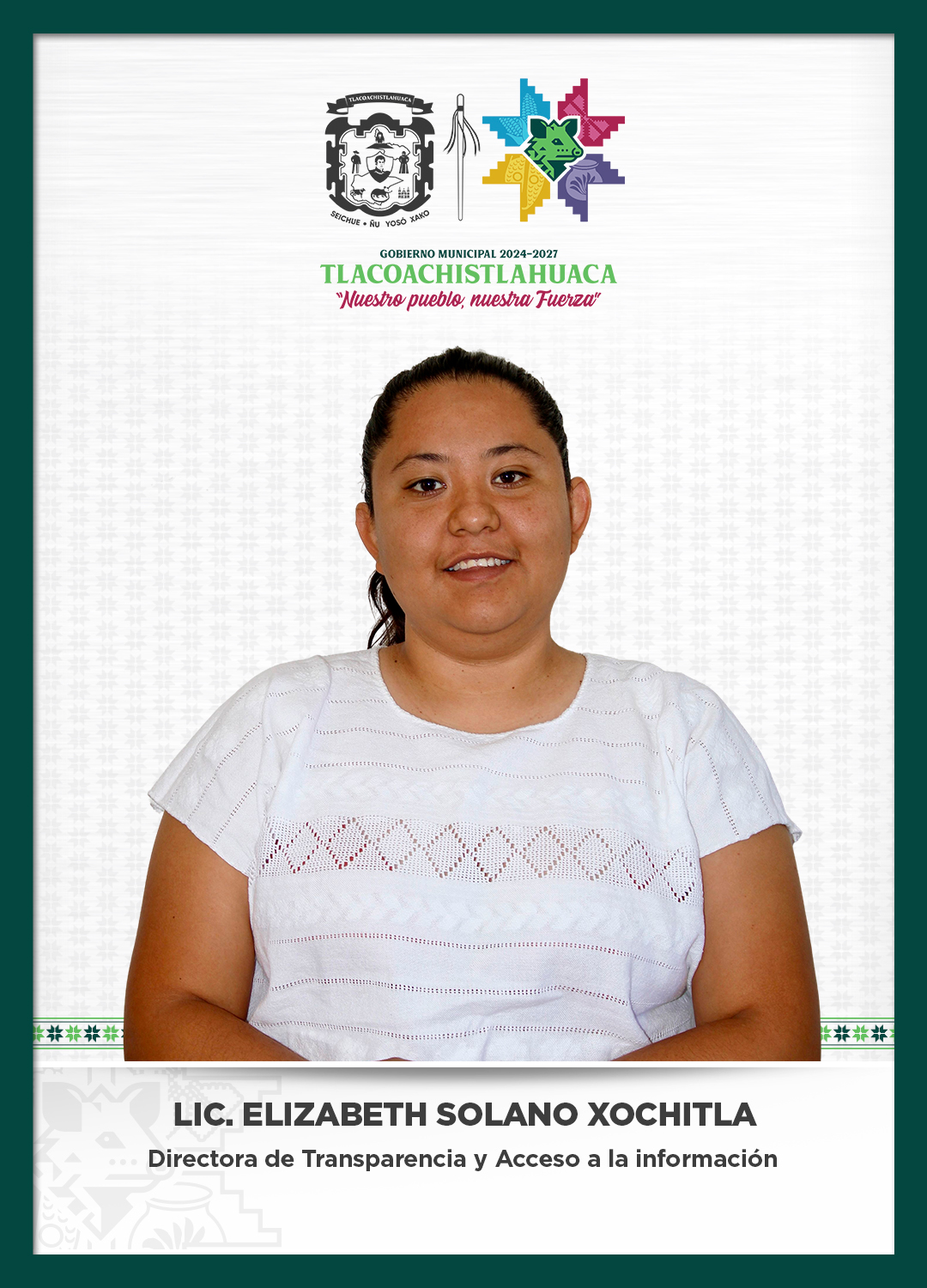 Directorio – Gobierno Municipal de Tlacoachistlahuaca 2024-2027